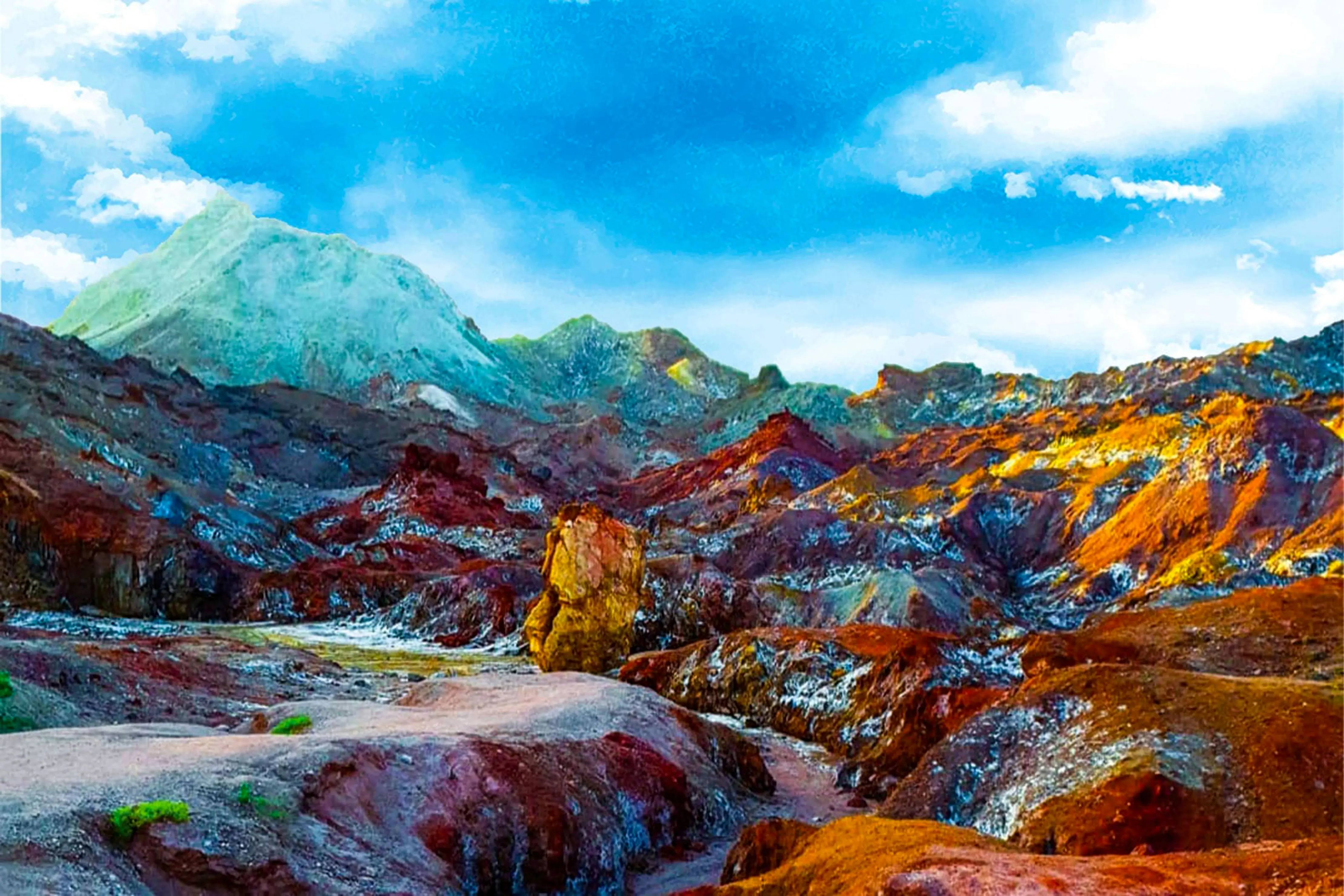 همه چیز در مورد دره رنگین کمان هرمز + عکس